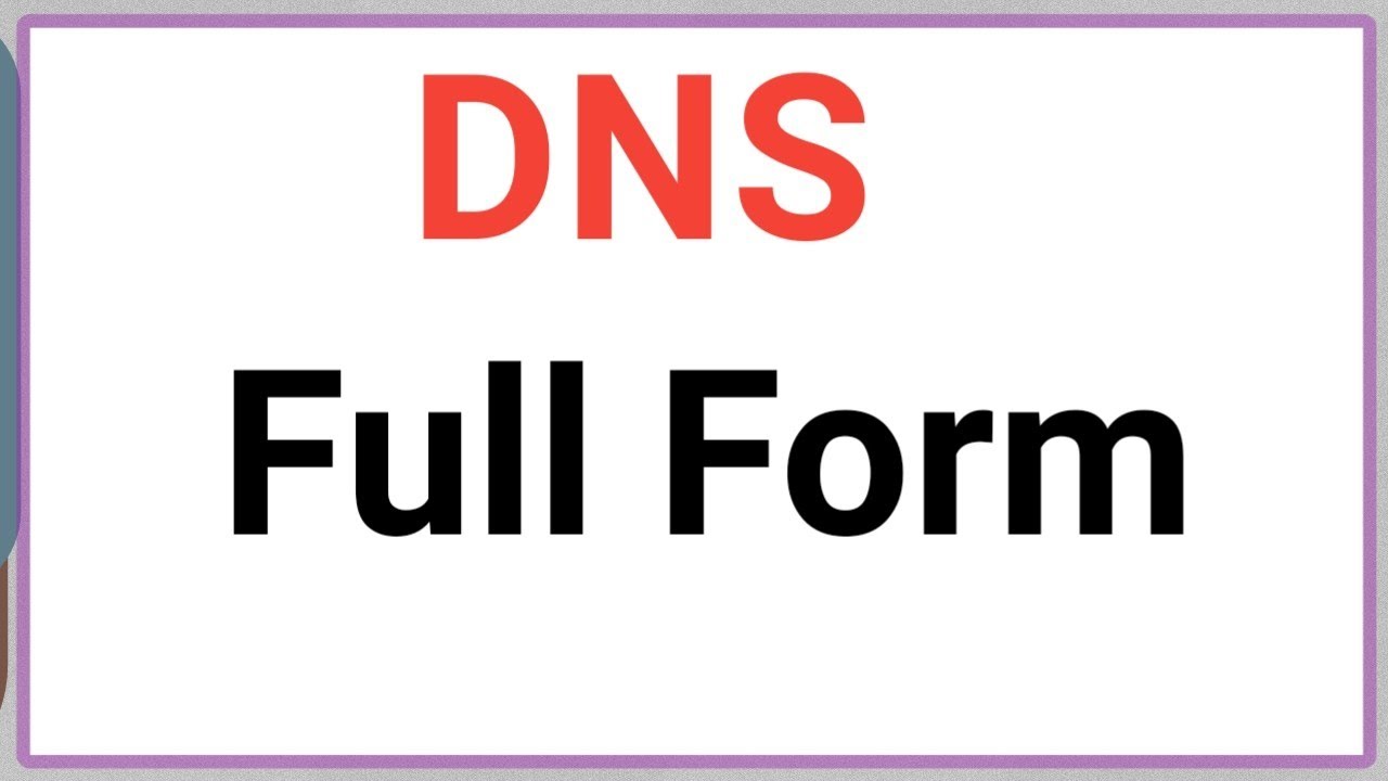 Full Form of DNS || DNS की फुल फॉर्म क्या है? || - YouTube