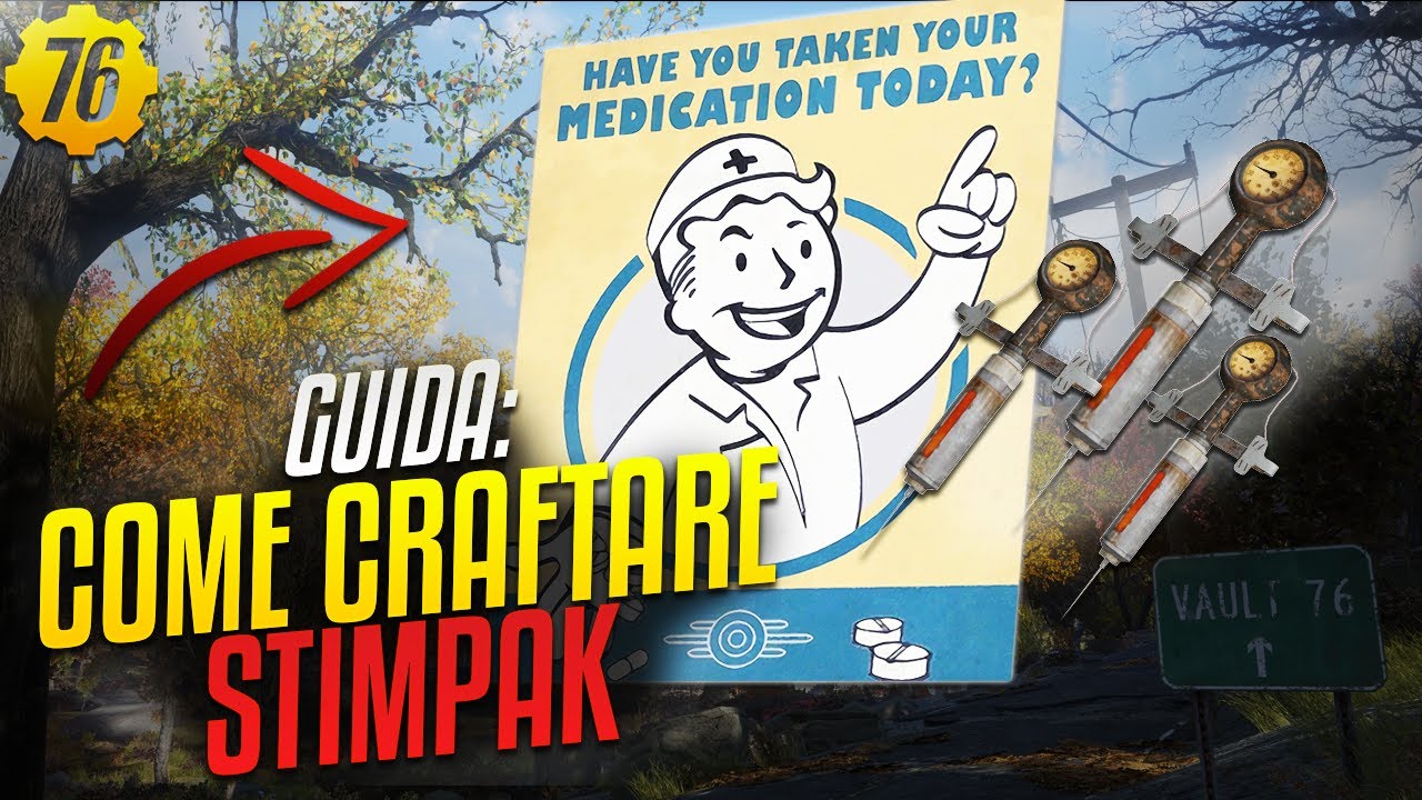 Fallout 76 - Come craftare Stimpak - YouTube