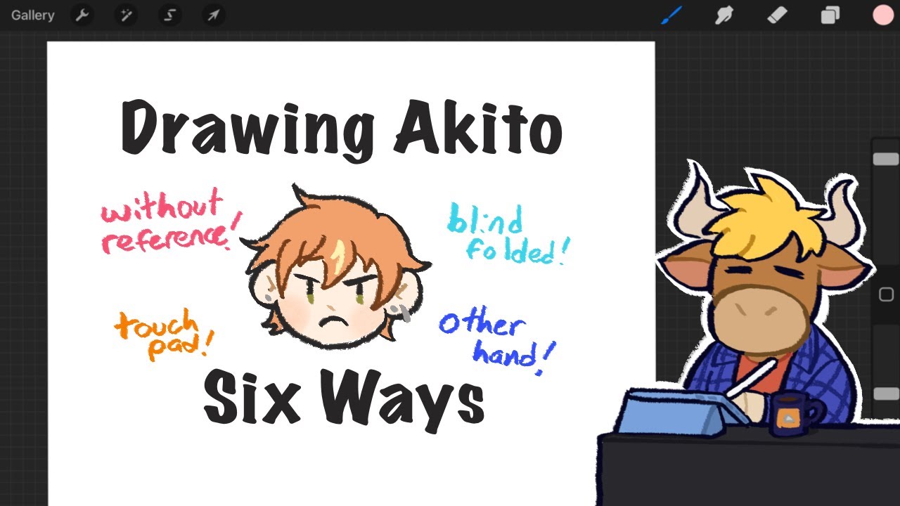 [Chill Art Stream] Drawing Akito Project Sekai Six Different Ways ...