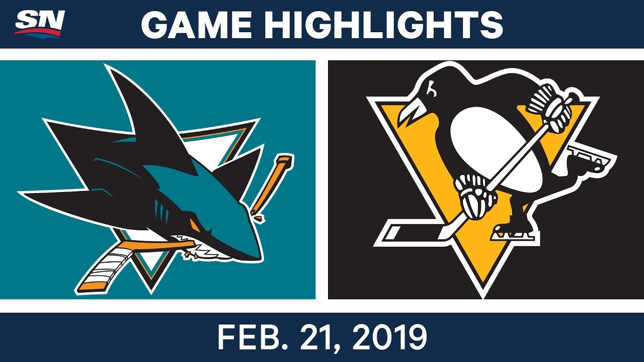 NHL Highlights | Sharks vs. Penguins- Feb 21, 2019 - YouTube