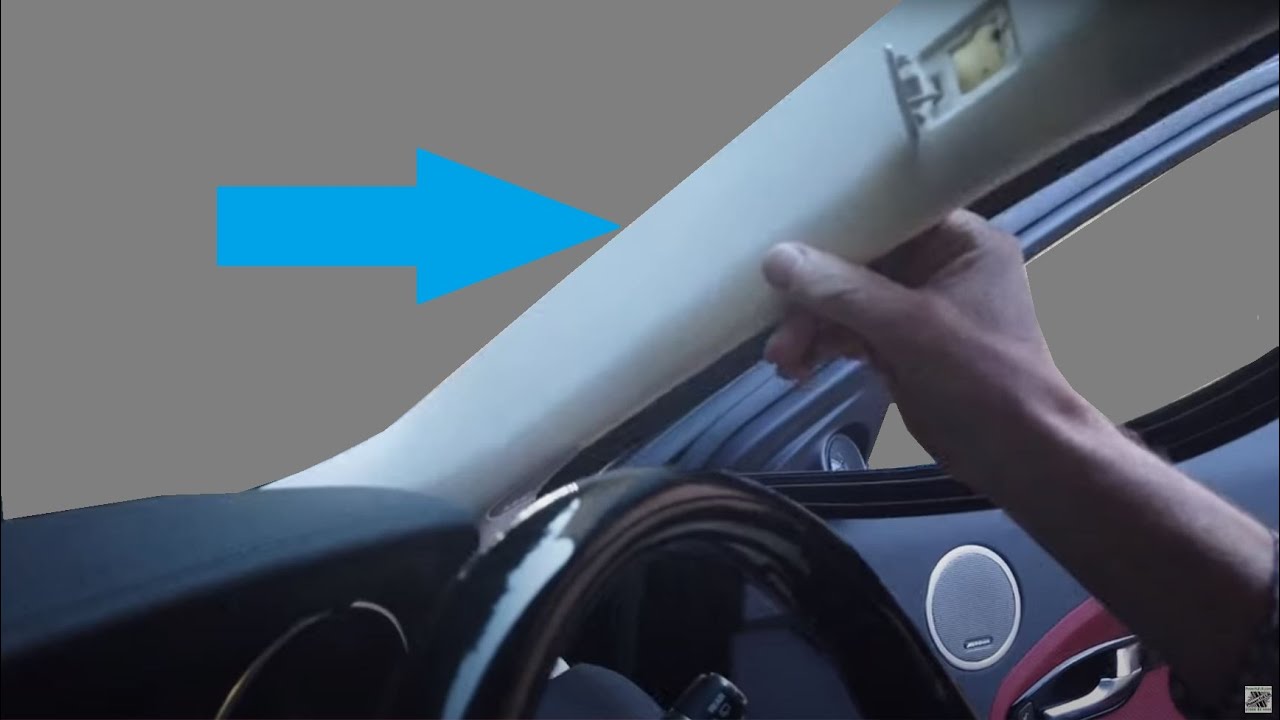 How to remove Range Rover Evoque A Pillar internal windscreen trim ...