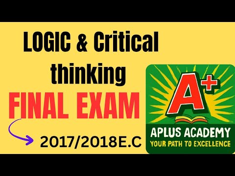 Logic and critical thinking final exam||Freshman logic Final exam|# ...