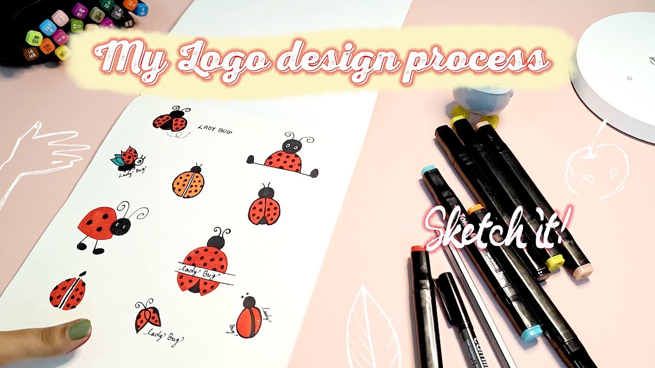 My logo design process | Aesthetic vlog | 4K Video - YouTube