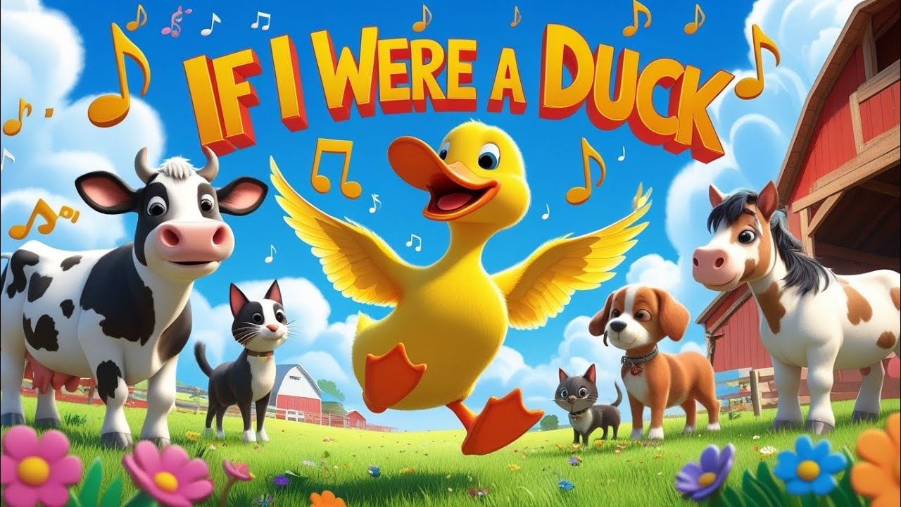 If l were a duck, Quack, moo, woof, meow and neigh|Kids Song |Eva’s ...