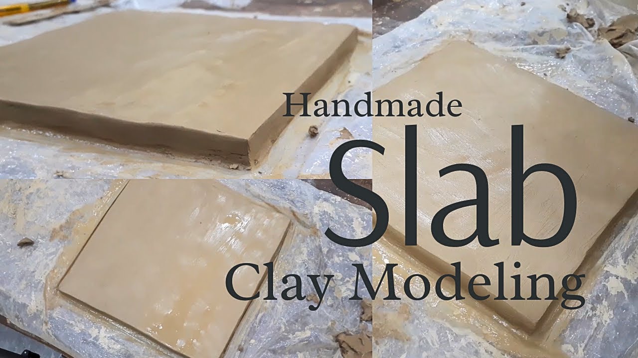 How to make a Slab with water based clay | easy technique | Handmade ...