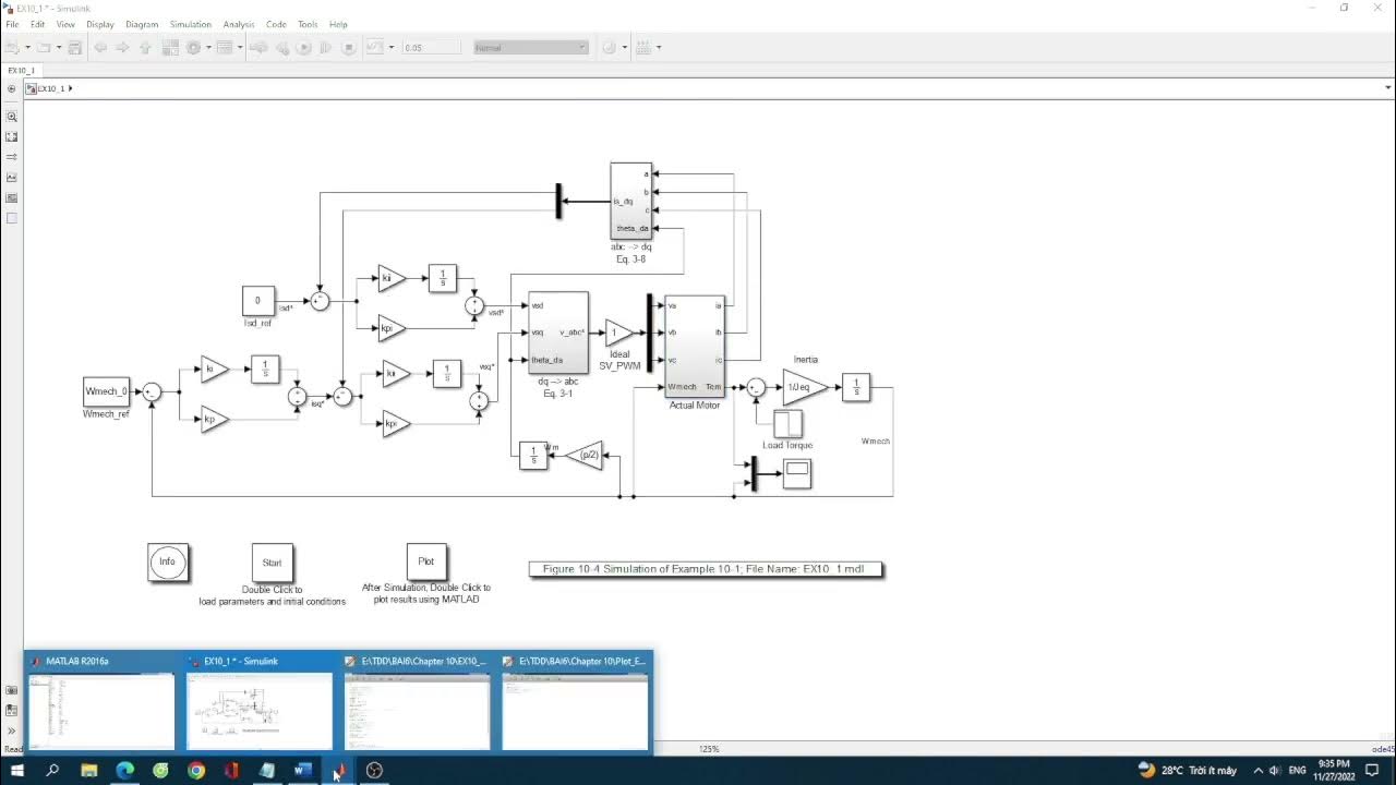 Vector Control Of Permanent Magnet Synchronous Motor Drives Using Matlab Simulink Youtube