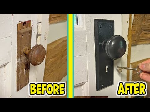First step to fixing the kitchen door. - YouTube