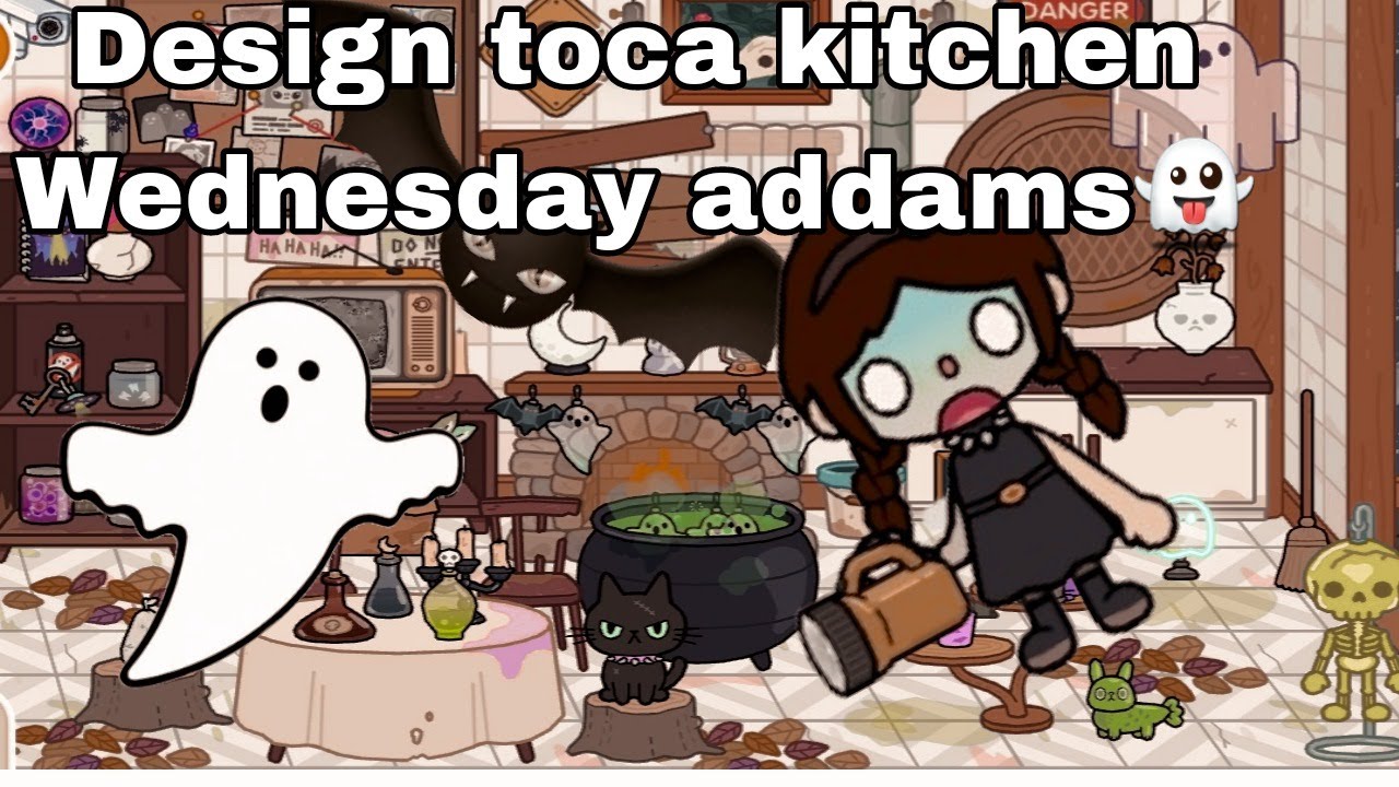 Design Toca kitchen Wednesday addams 👻😫| House design toca| Toca boca ...