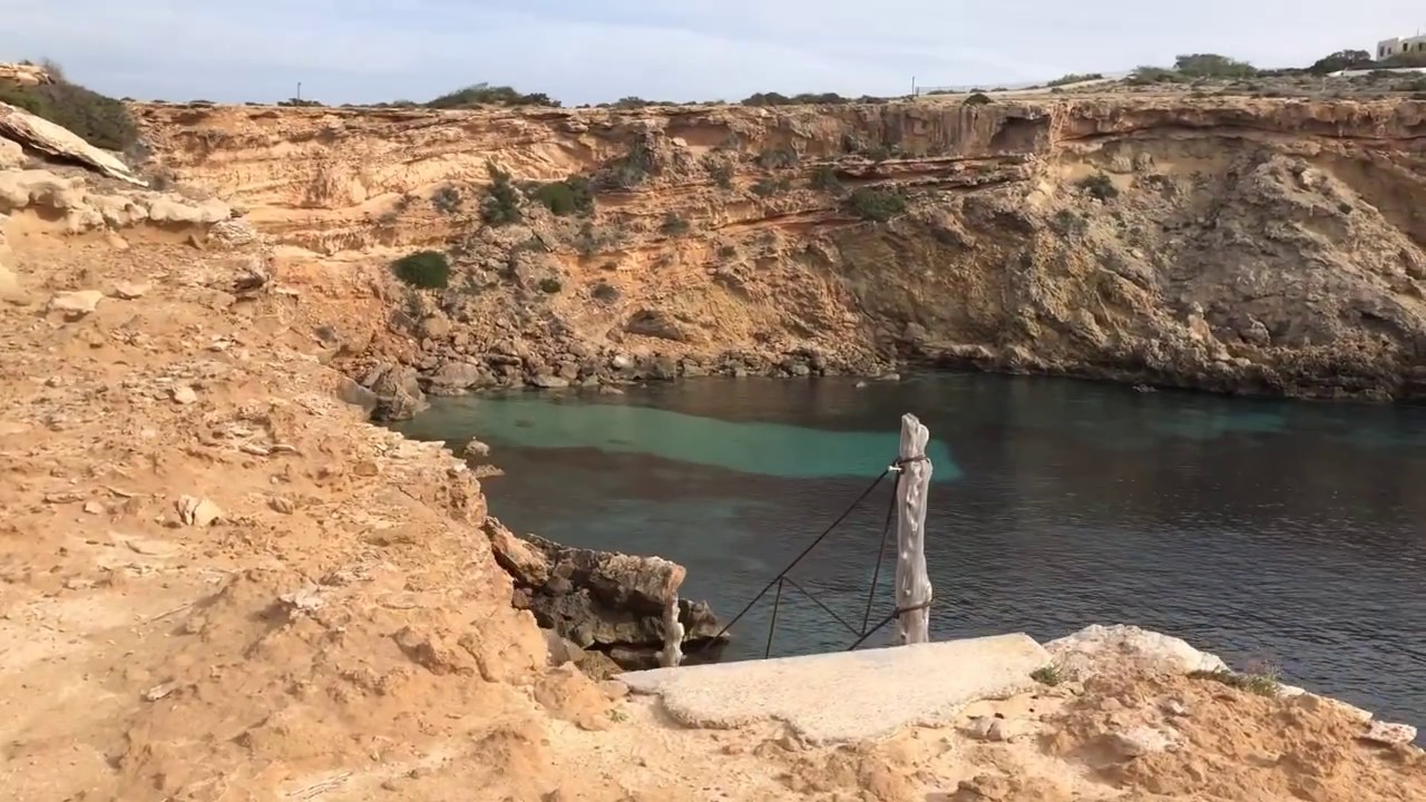 a Cave at Cala Comte IBIZA which was quite impressive! - YouTube