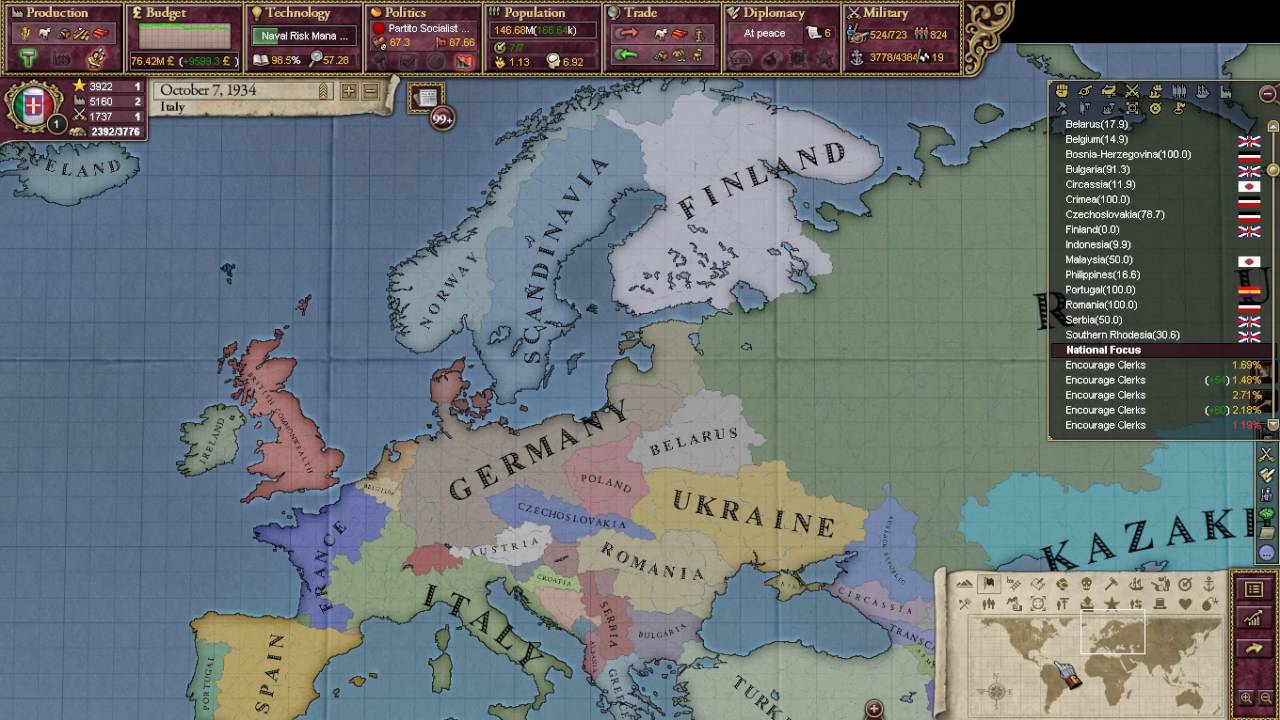 Victoria 2 HPM Tuscany to Italy 31 End - YouTube