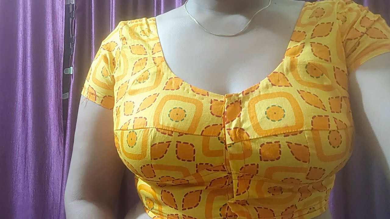 kitna achha fiting 32size bra cut blouse stitching - YouTube