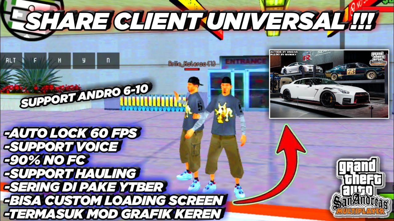 SHARE CLIENT UNIVERSAL KEREN !!! BISA CUSTOM LOADING SCREEN !!! ||GTA ...