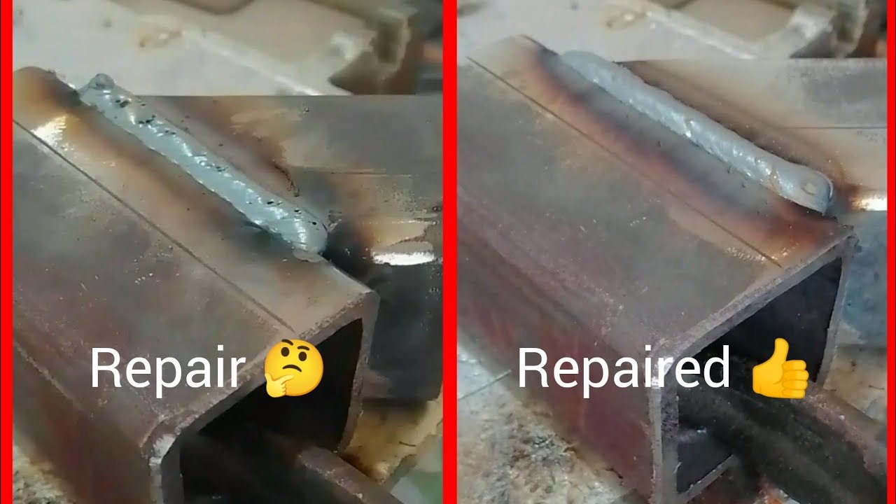 Correct method of fixing Mig welding Repair (porosity) 😁 - YouTube