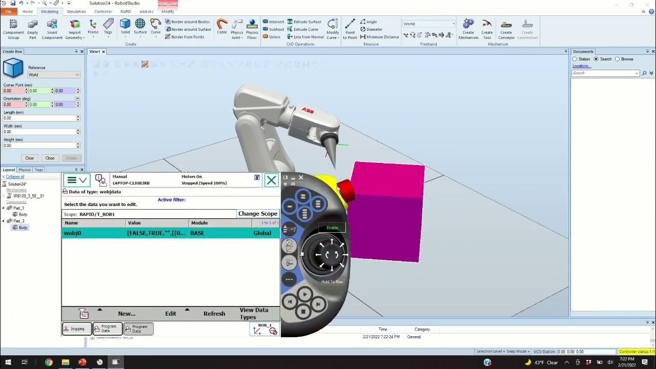 ABB Robot Studio Tutorial: Definition of Work-object Frames in ABB ...