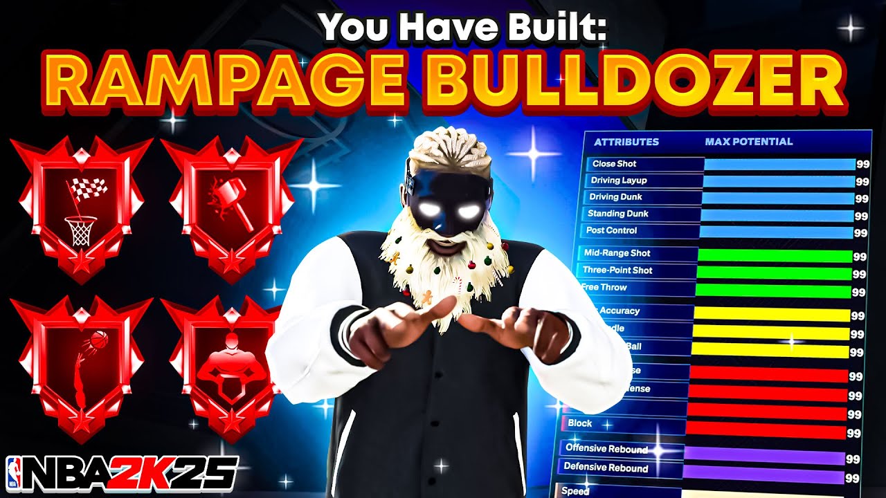 BEST GAME-CHANGING BULLY GUARD BUILD in NBA 2K25🔥This 99 STR BUILD is a ...