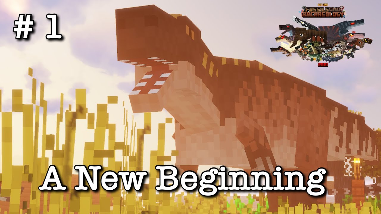 Fossils and Archeology has returned - Minecraft Dinosaurs Ep. 1 - YouTube