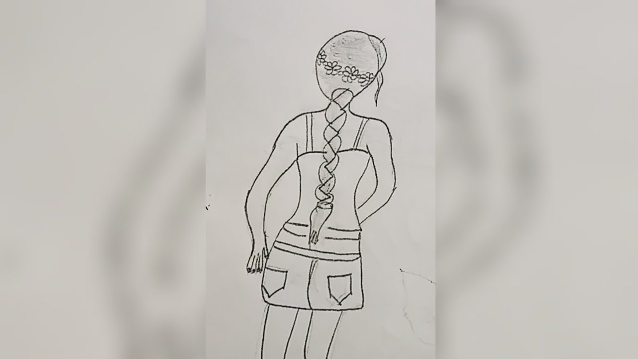 how to draw a new attitude girl with jeans and top/New attitude drawing ...
