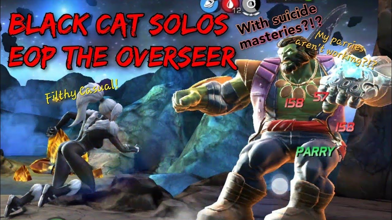 Black Cat solos EoP The Overseer || Marvel Contest of Champions - YouTube