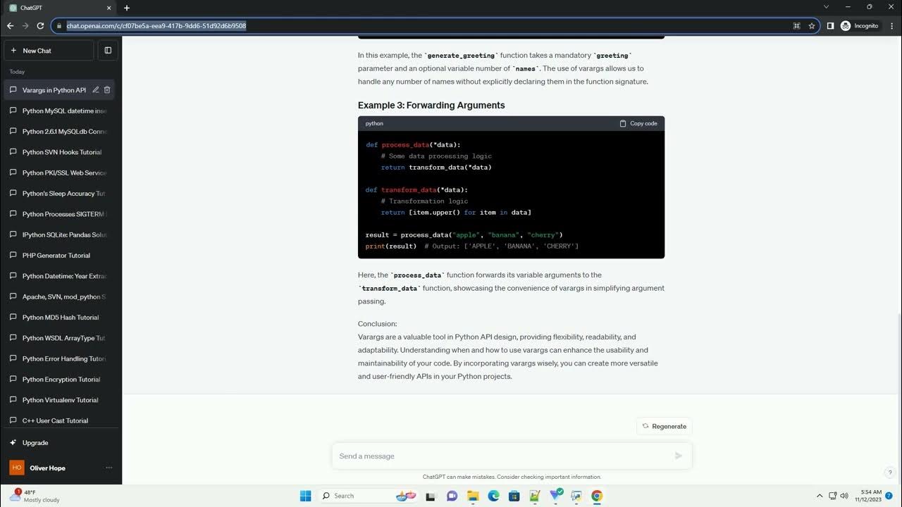 When should I use varargs in designing a Python API - YouTube