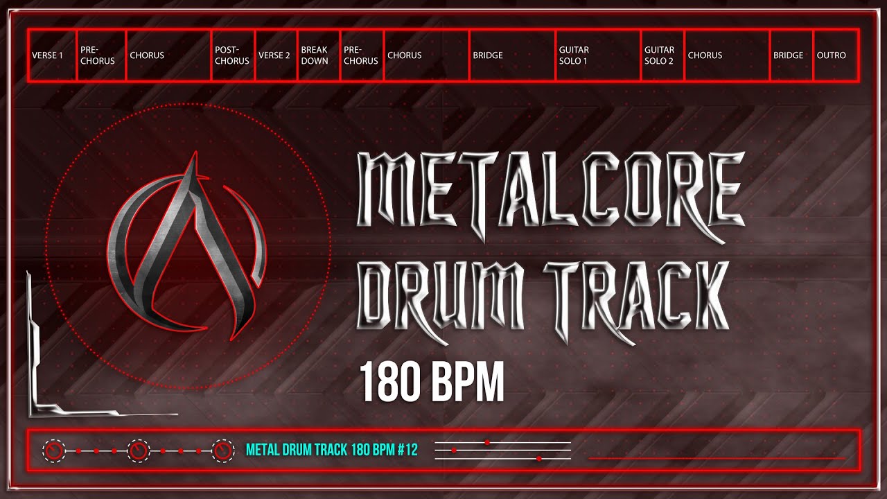 Metalcore Drum Track 180 BPM | Preset 3.0 (HQ,HD) - YouTube
