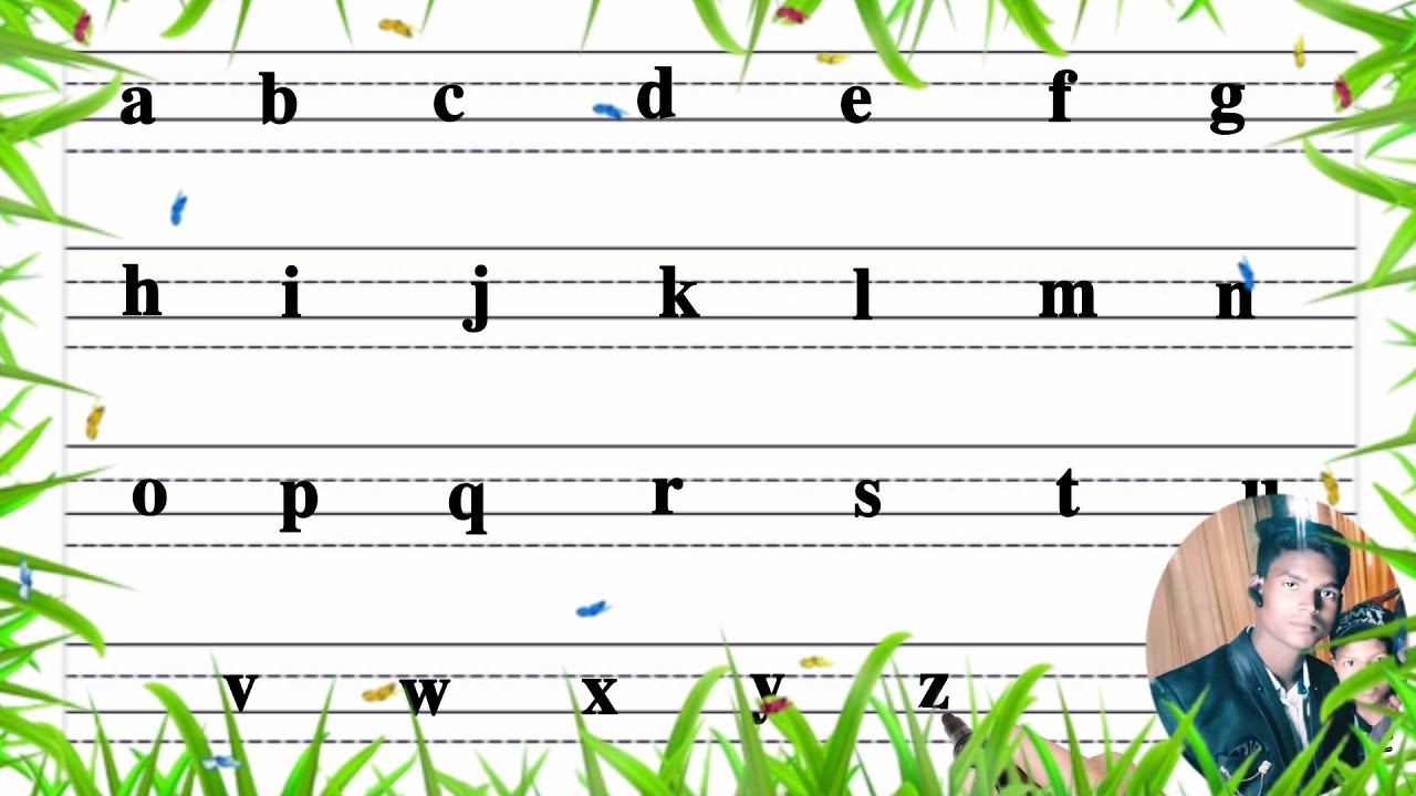 Abcd | Writing Small Letters Alphabet For Children | A to Z For Kids ...