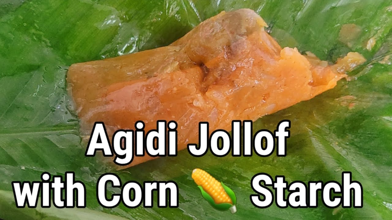 How to make Agidi Jollof with Corn 🌽 Starch - YouTube
