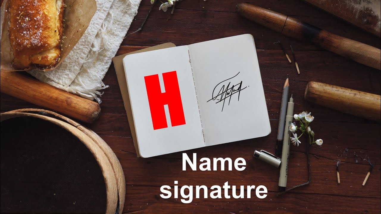 H name signature styles for all - YouTube