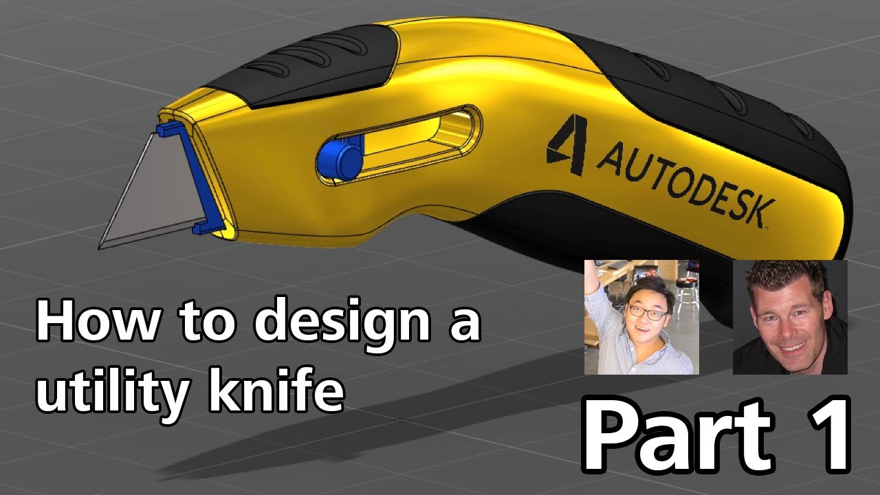 How to design a utility knife in Fusion 360 - Part 1 - YouTube