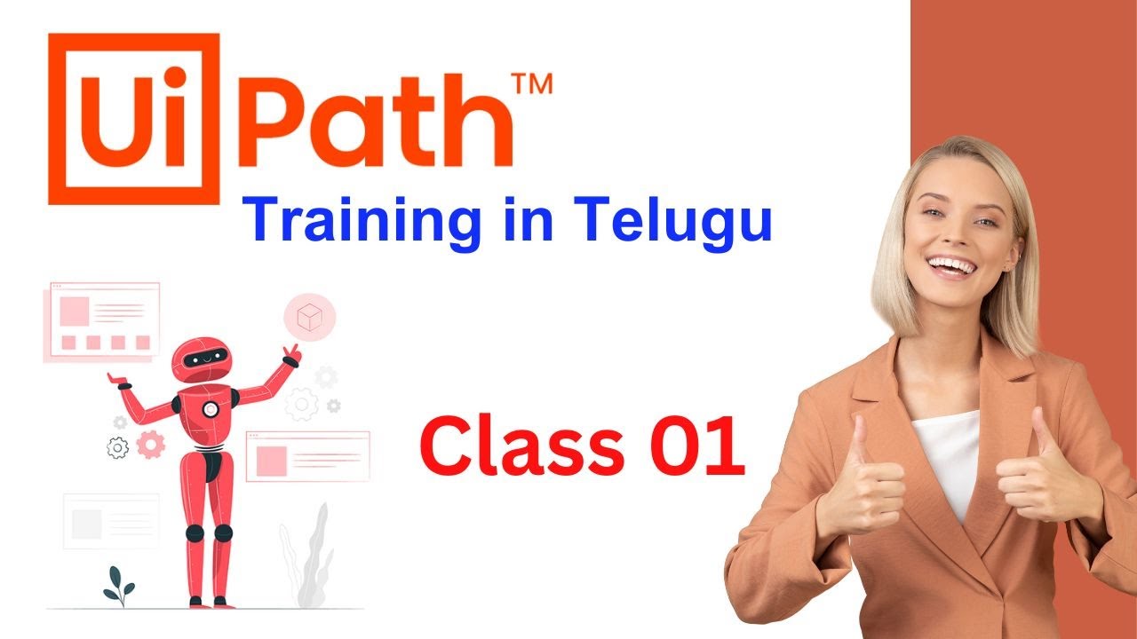 UIPath Online Training in Telugu Class 01 | RPA Uipath by VLR Training - 9059868766 - YouTube