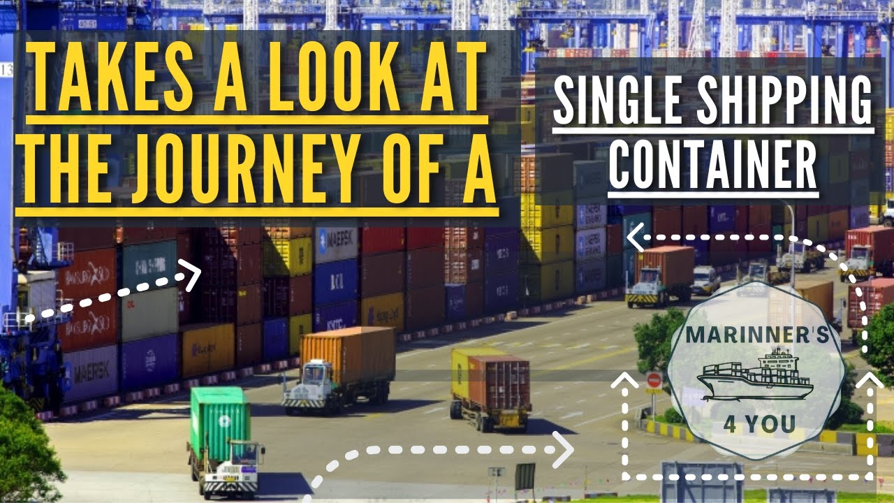 Takes a look at the journey of a single shipping container - YouTube