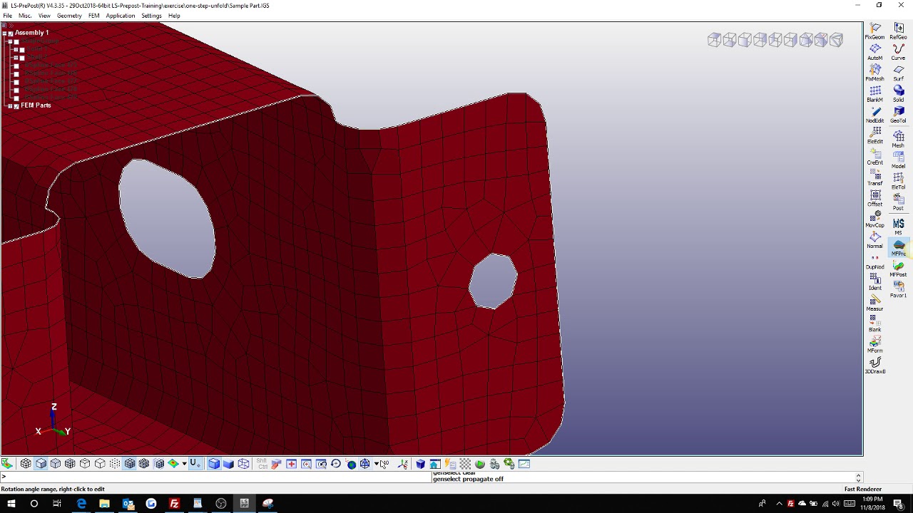 Forming Simulation Tech: unfold blank/one step analysis with LS-Prepost ...