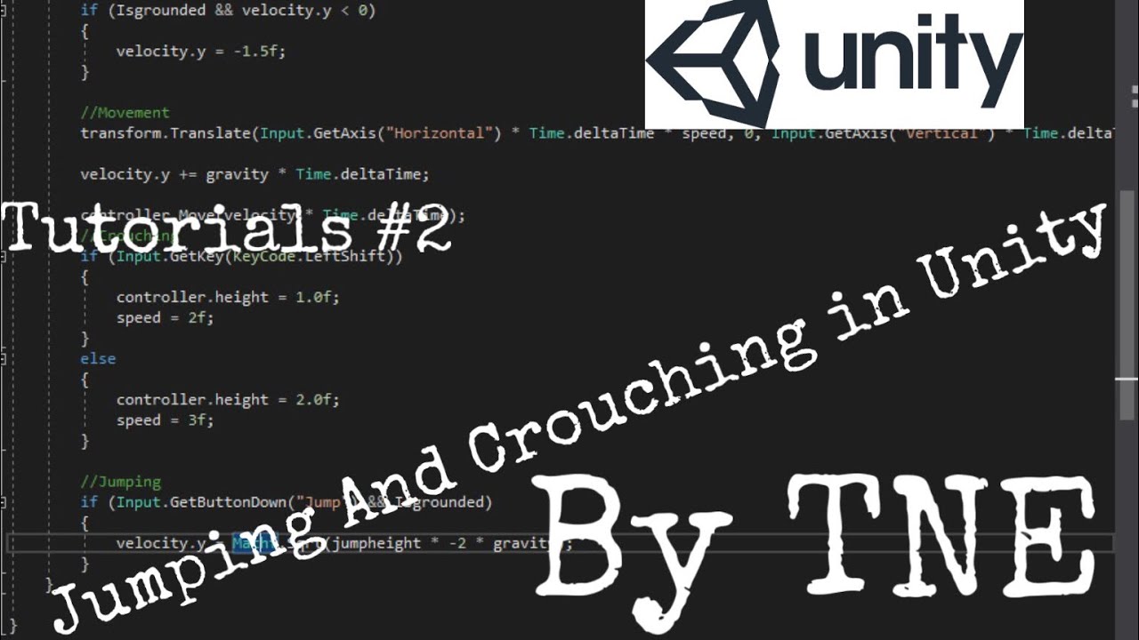 Jumping And Crouching In Unity 3d Youtube