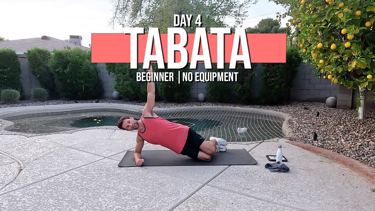 20 Minute Beginner Tabata FAT LOSS WORKOUT | No Equipment | Day 4 - YouTube