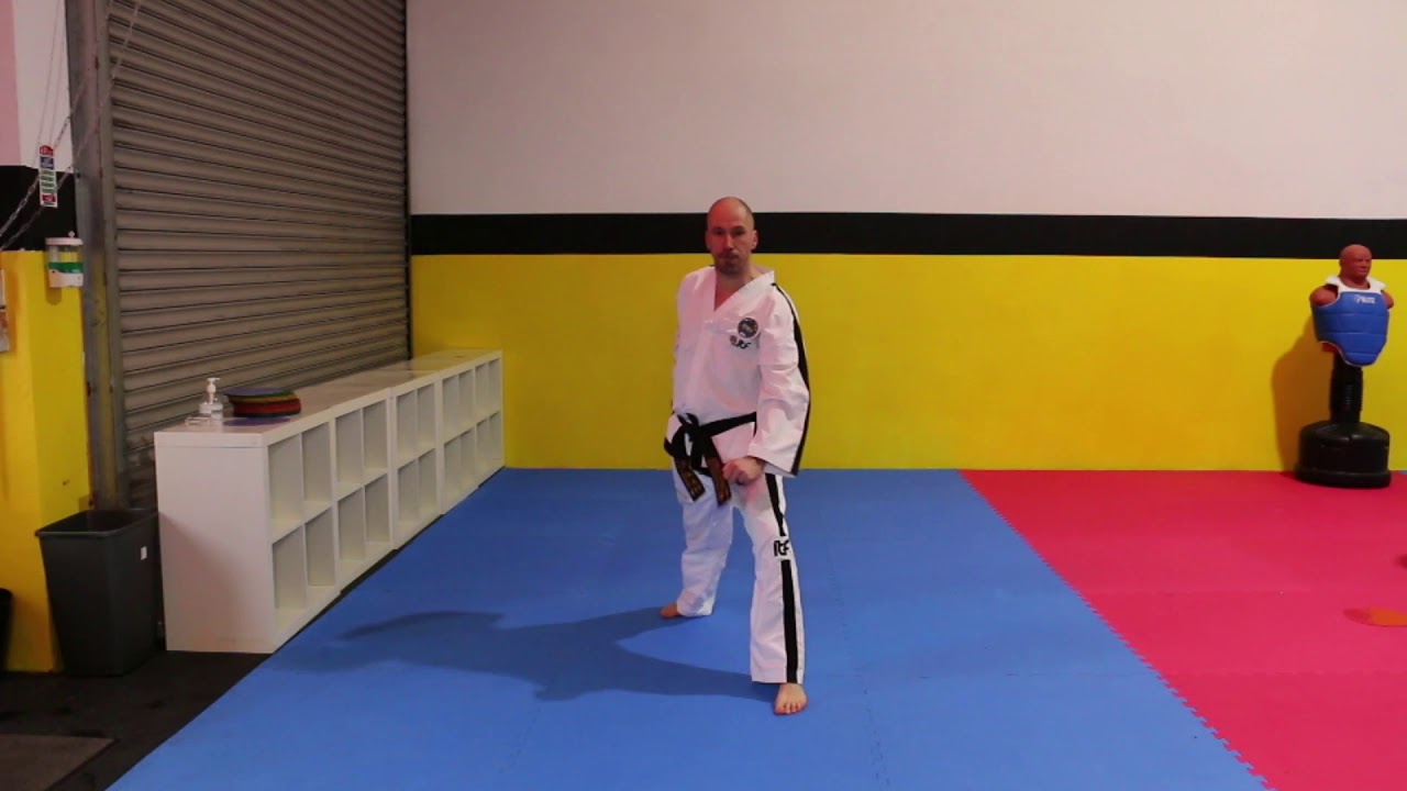 Theory Walking Stance Outer Forearm Low Block - YouTube