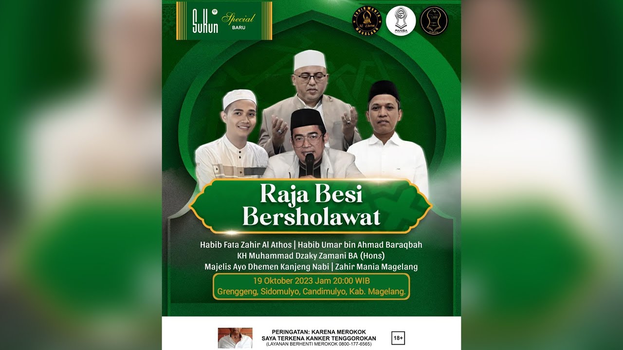 RAJA BESI BERSHOLAWAT BERSAMA HABIB FATA ZAHIR AL ATHAS DAN HABIB UMAR ...