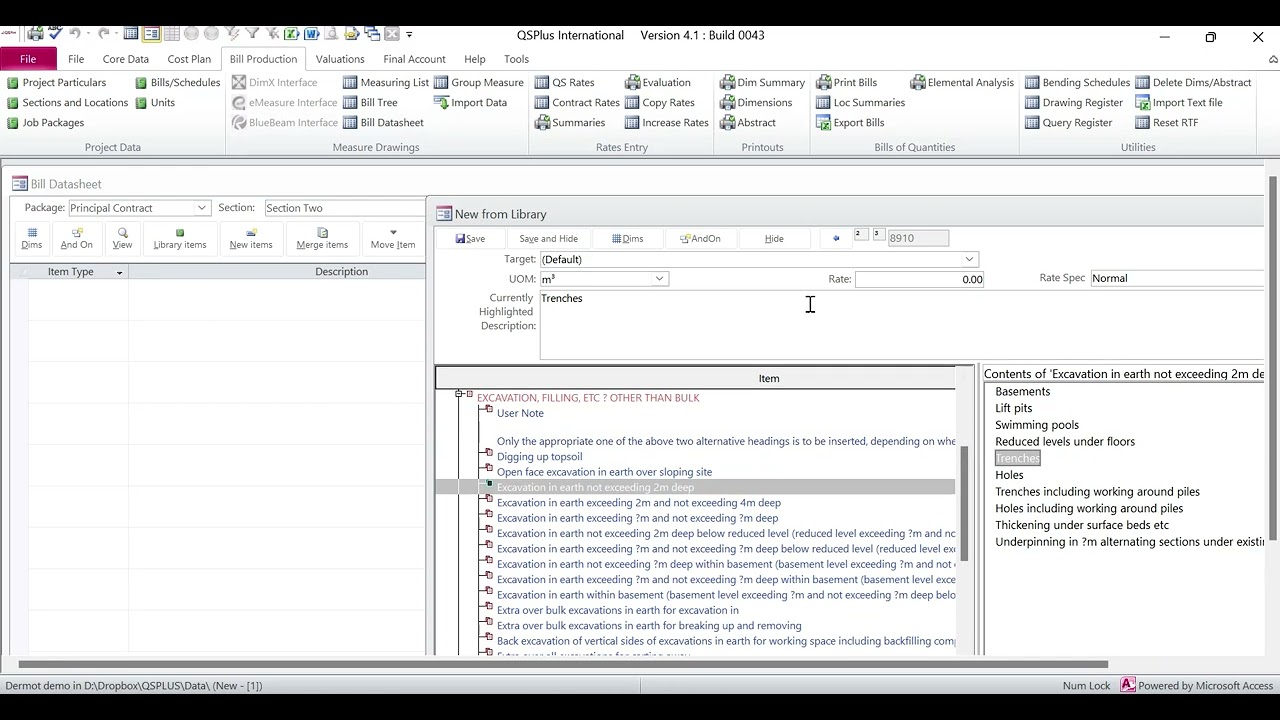 04 19 How to measure a BoQ in Elemental order not normal trade order ...