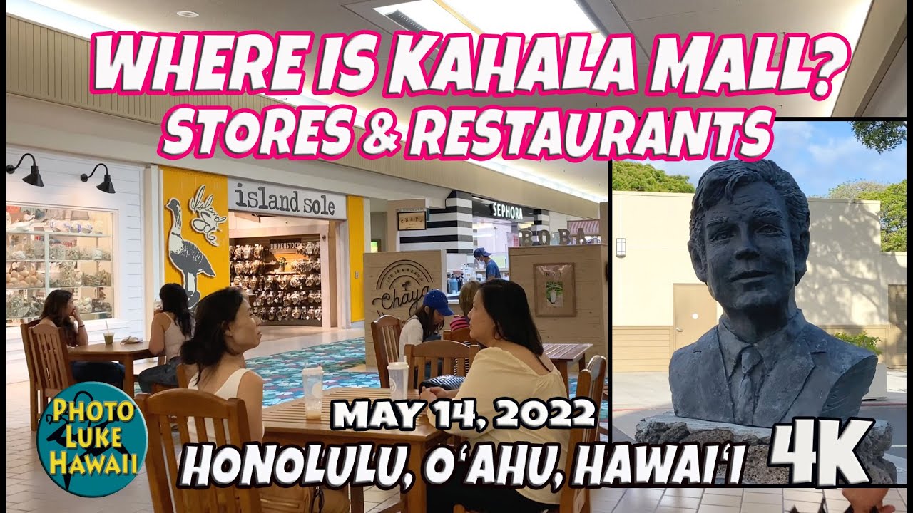 Where is Kahala Mall Stores & Restaurants Jack Lord Statue Wall May 14 ...