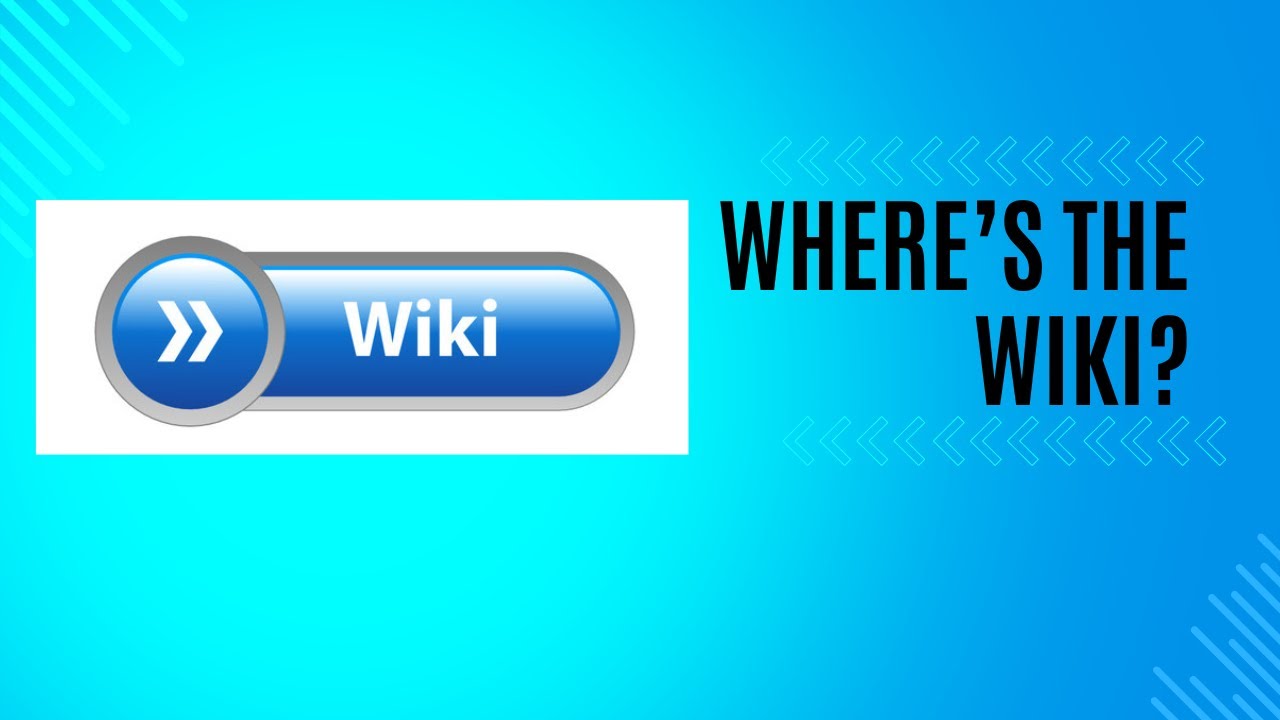 Where's the WIKI button?! - YouTube