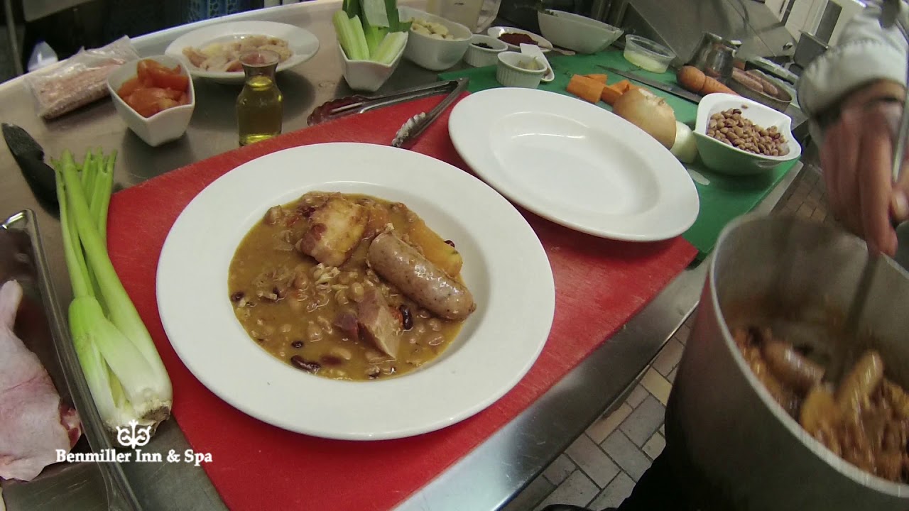 Juile B at the Benmiller Inn enjoying some Cassoulet - YouTube