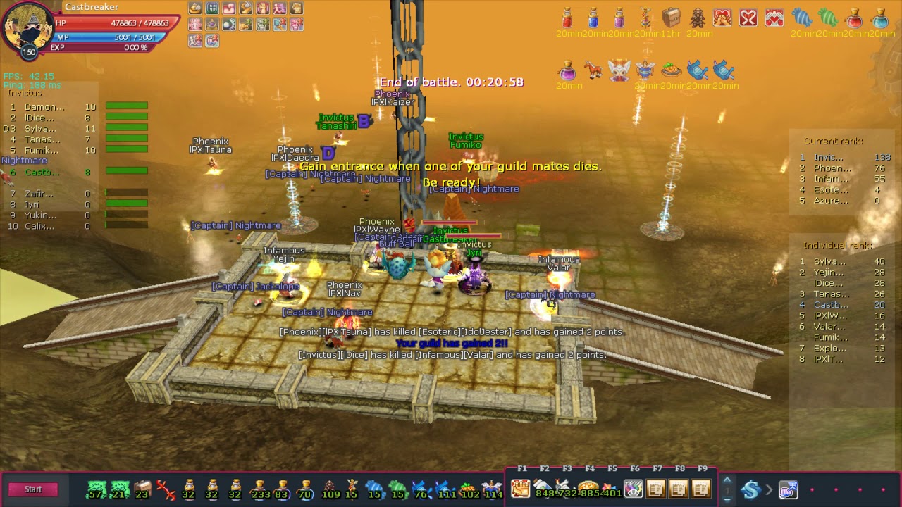 Eclipse Flyff Siege 22/06 NA Piloting Castbreaker - YouTube