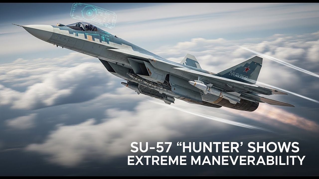 Su 57 “Hunter” Shows Extreme Maneuverability Even Fully Armed – Test ...