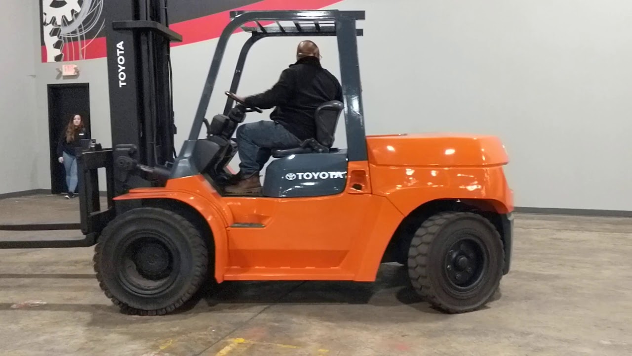 2004 Toyota 7FDU70 15,500lb Dual Drive Pneumatic Diesel Forklift STK ...