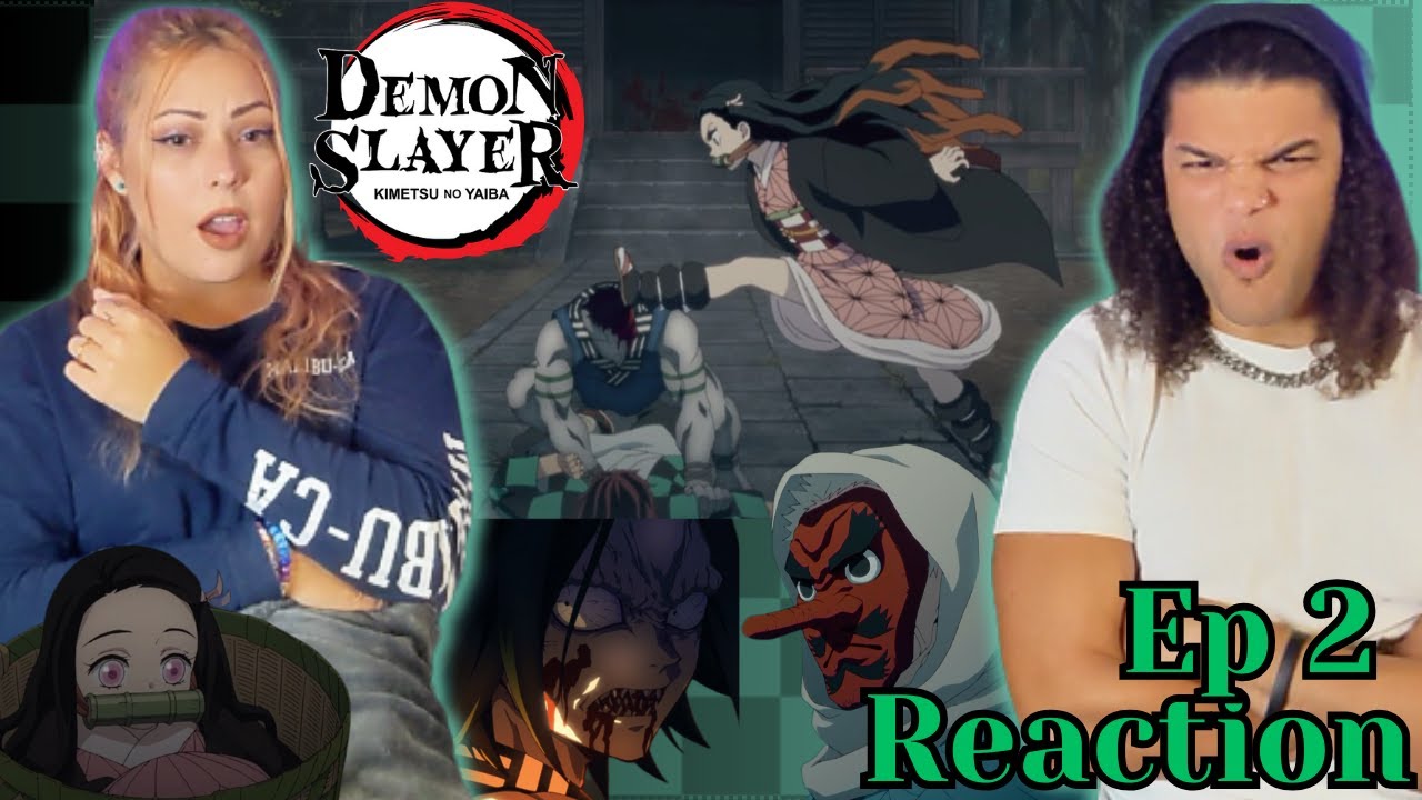 Nezuko's Falcon Kick! | Demon Slayer - Episode 1x2 Reaction/Review ...