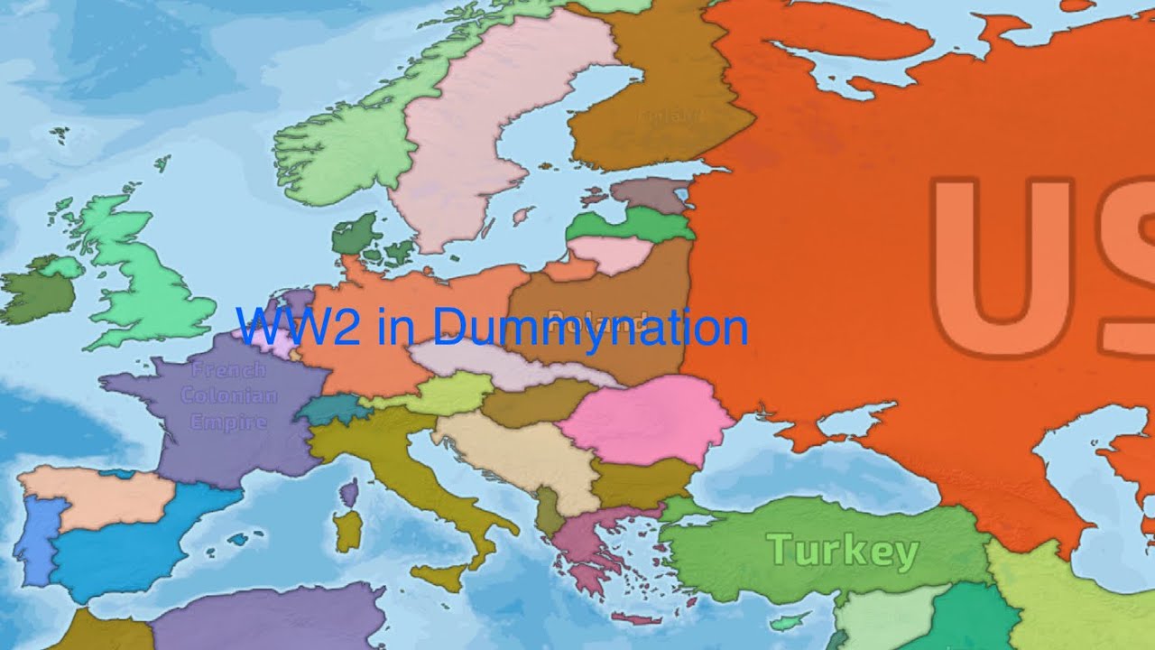 I’m creating European WW2 map in Dummynation 🗺️🗺️🗺️ - YouTube