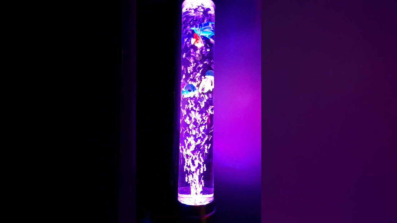 60 cm bubble tube fish lamp - YouTube
