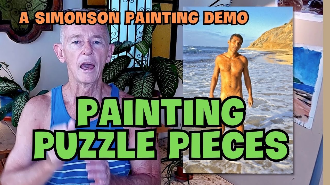 Painting Puzzle Pieces: Painting Demo by Douglas Simonson - YouTube