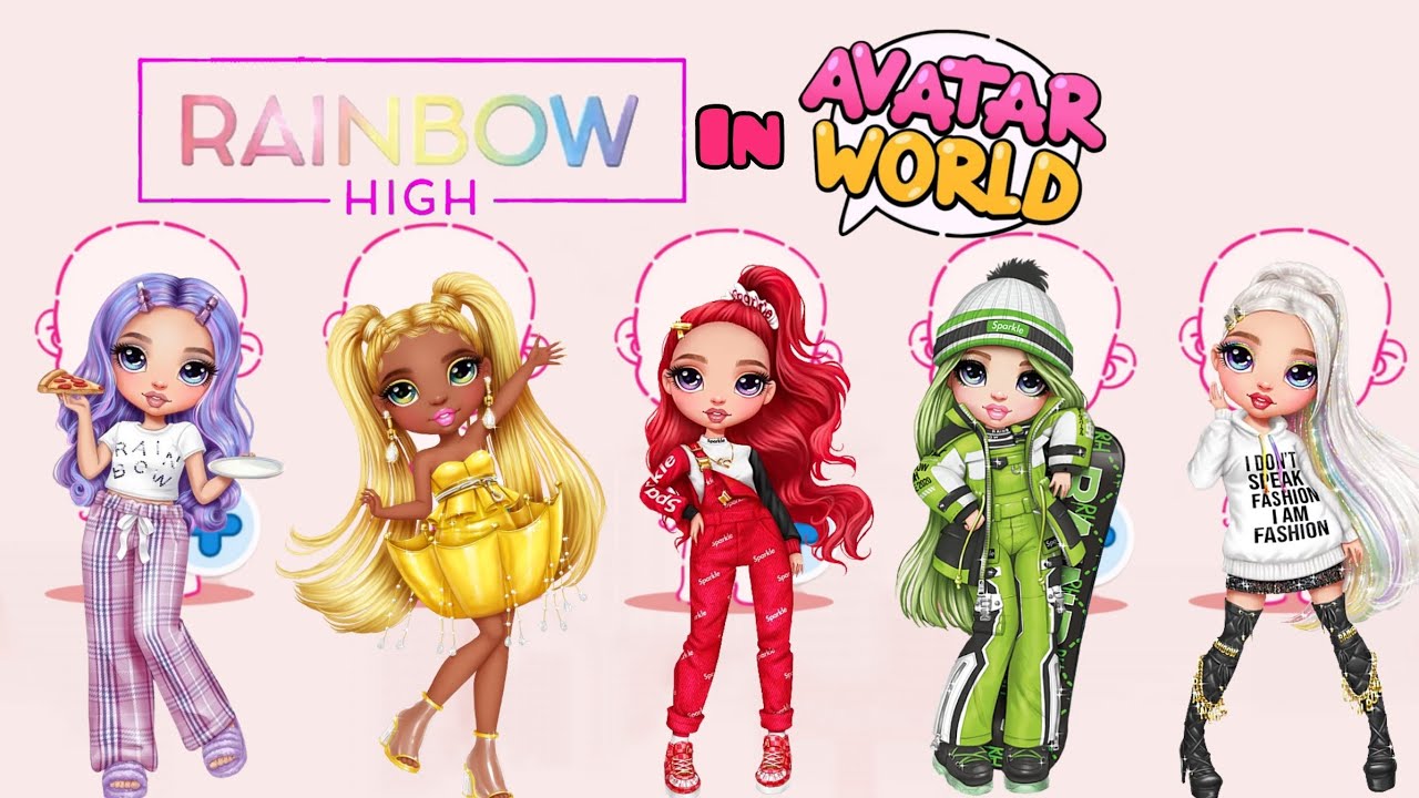 How To Make Rainbow High 🌈👠⚡ in Avatar World!!! #avatarworld # ...