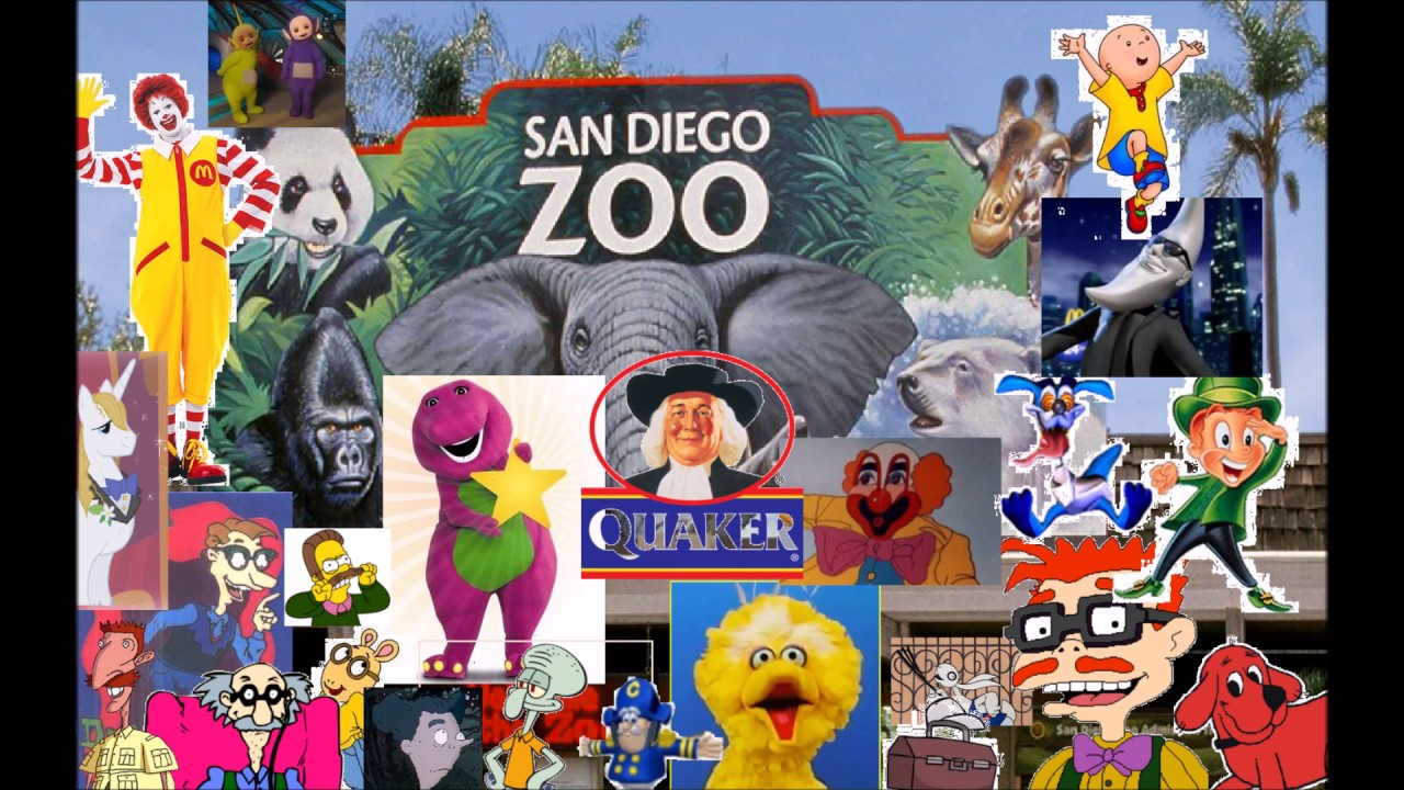 Drew Pickles And The Barney Bunch Go To The San Diego Zoo - YouTube
