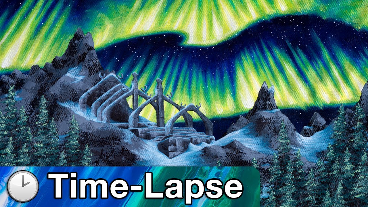 The Elder Scrolls V: Skyrim - "Barrow Lights" - Time Lapse Painting ...