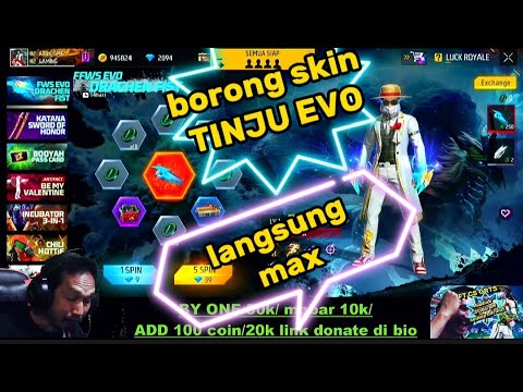 borong skin tinju EVO langsung max ff - YouTube